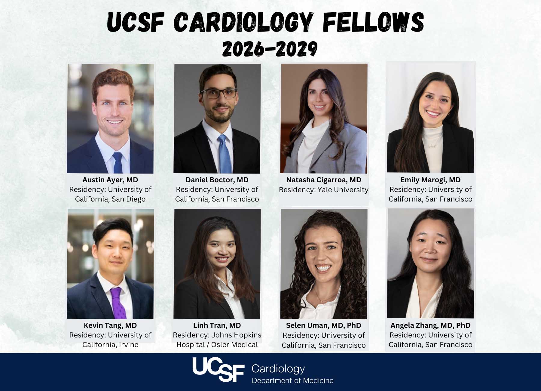 Cardiology and Advanced Cardiology Fellowship Matches 2026-27 | UCSF Cardiology